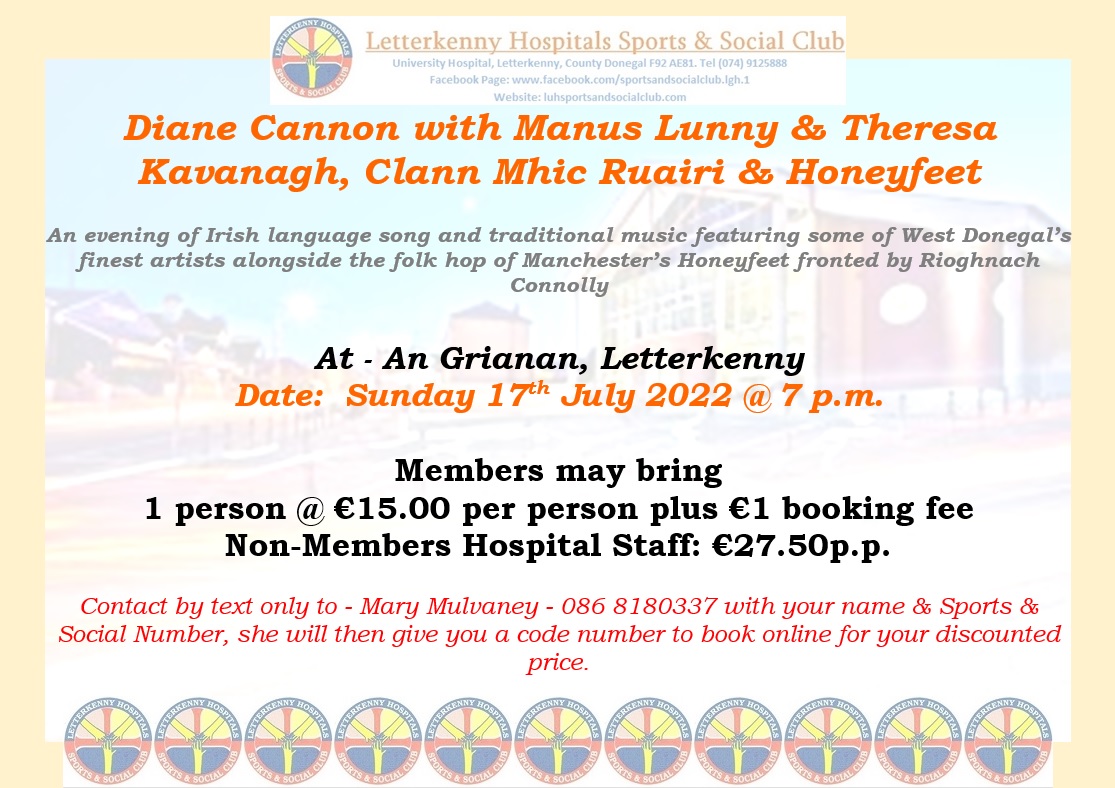 Diane Cannon with Manus Lunny & Theresa Kavanagh, Clann Mhic Ruairi ...