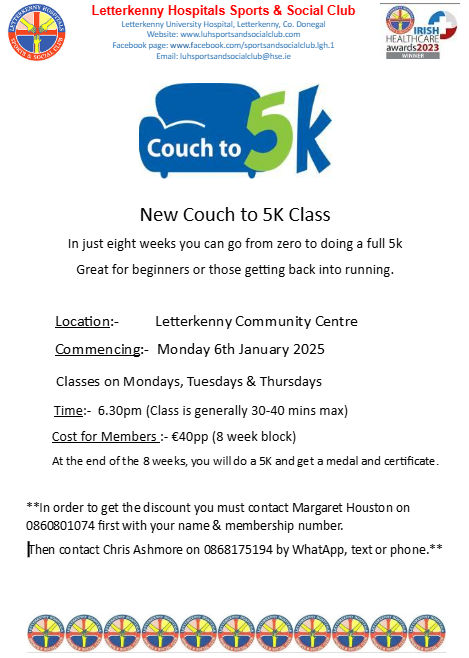Start the new year with the new Couch to 5k classes, which commence on ...